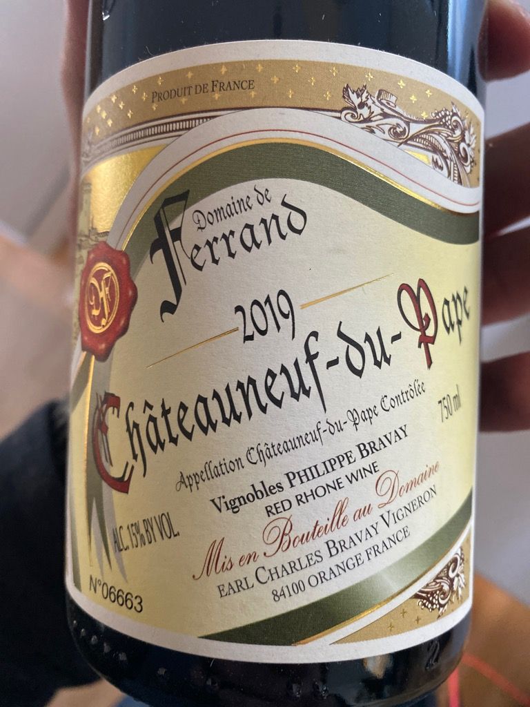 2019 Domaine de Ferrand Châteauneuf-du-Pape, France, Rhône, Southern ...