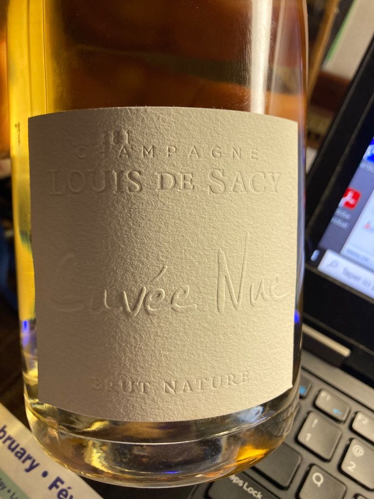 2012 Louis de Sacy Champagne Brut Cuvee Nue, France, Champagne ...