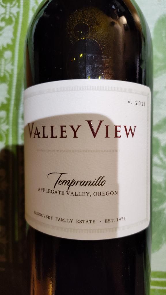2021 Valley View Vineyard Tempranillo Pure Native Wine Valley View ...