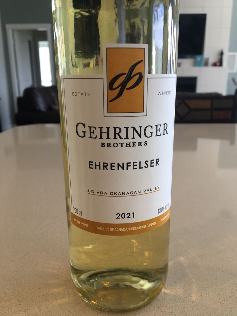 2021 Gehringer Brothers Estate Winery Ehrenfelser Classic, Canada ...