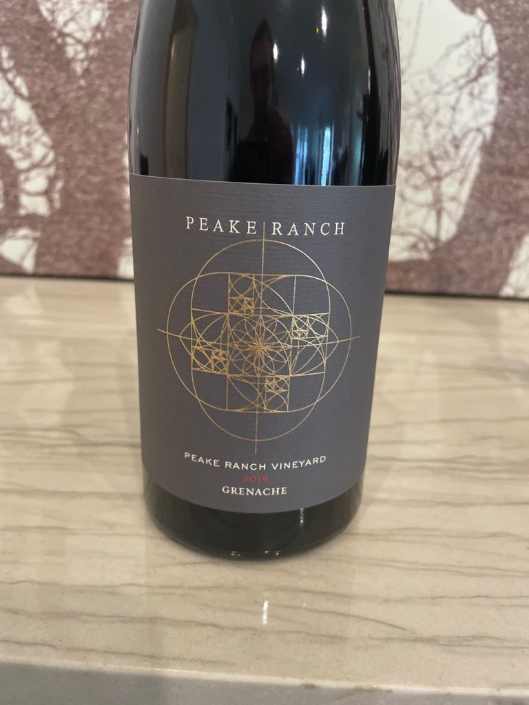 2019 Peake Ranch Grenache Peake Ranch Vineyard, USA, California ...