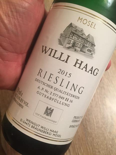 2020 Willi Haag Riesling QbA, Germany, Mosel Saar Ruwer - CellarTracker