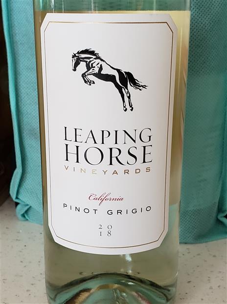 2020 Leaping Horse Vineyards Pinot Grigio, USA, California - CellarTracker