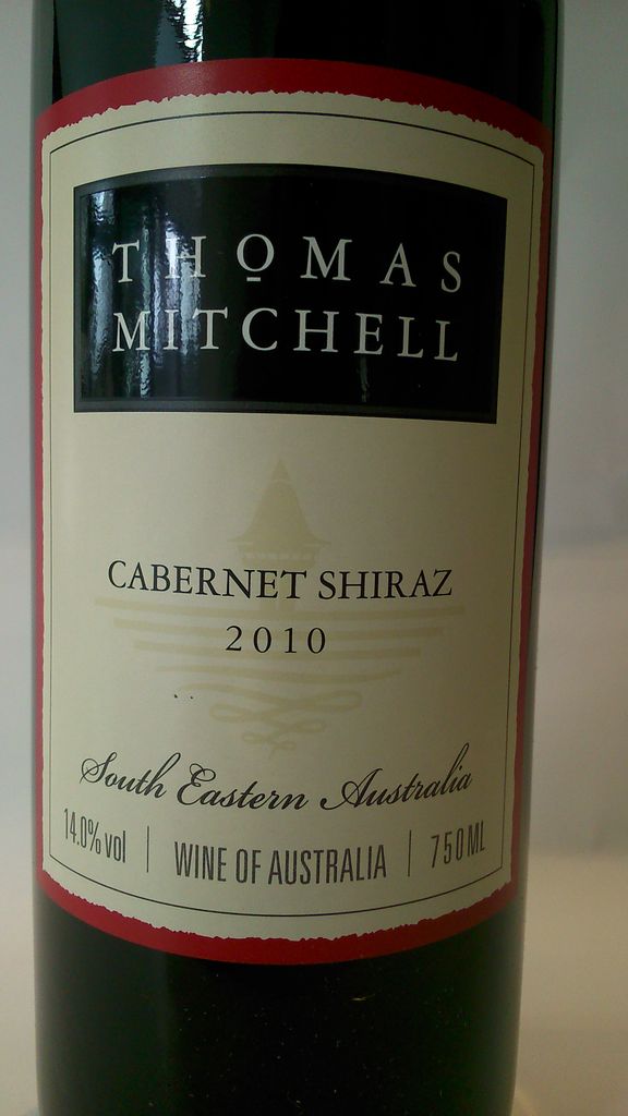 2010 Thomas Mitchell Cabernet Sauvignon Shiraz, Australia, Victoria ...