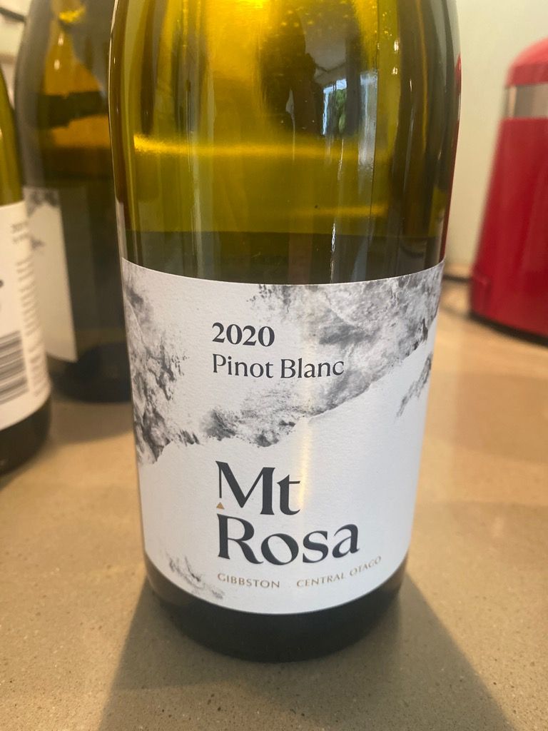 2021 Mt Rosa Pinot Blanc, New Zealand, South Island, Otago, Central ...