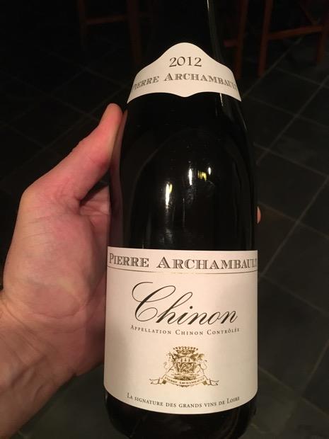 2012 Pierre Archambault Chinon, France, Loire Valley, Touraine, Chinon ...