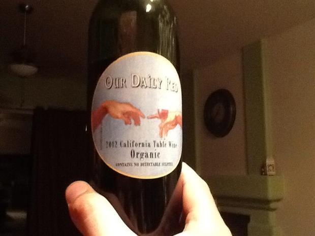 2012 Our Daily Red California Table Wine Organic, USA, California ...