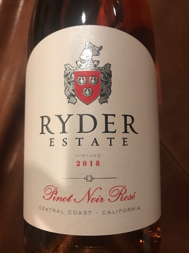 2018 Ryder Estate Pinot Noir Rosé, USA, California, Central Coast ...