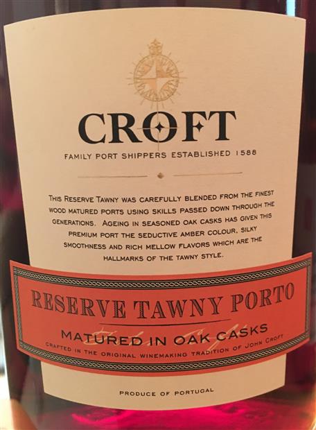 NV Croft Porto Reserve Tawny, Portugal, Douro, Porto - CellarTracker