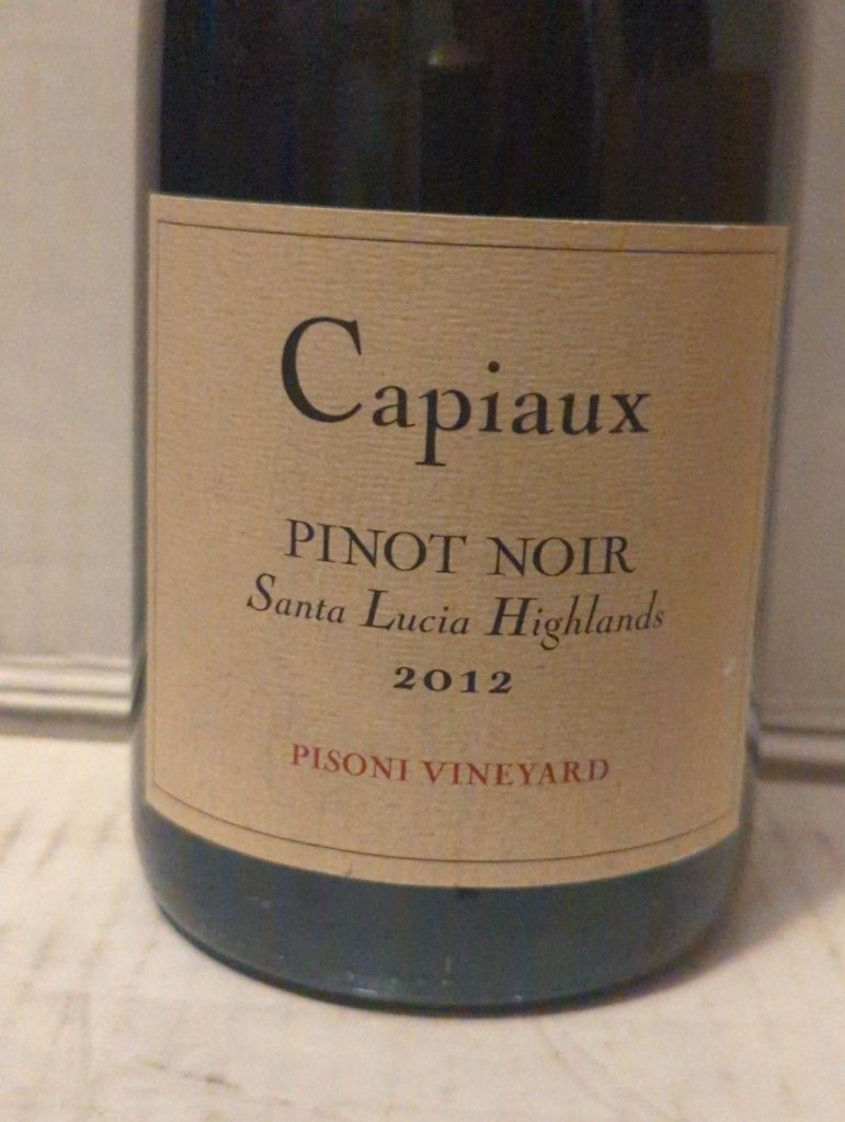 2012 Capiaux Cellars Pinot Noir Pisoni Vineyard, USA, California ...