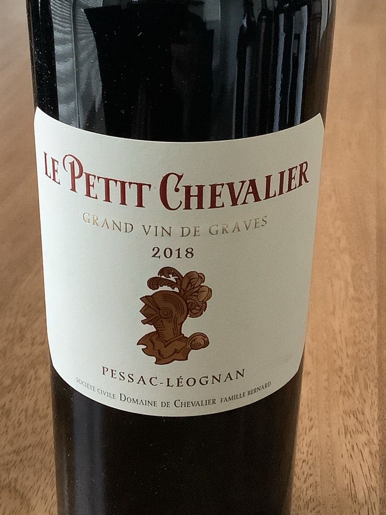 2020 Domaine de Chevalier Le Petit Chevalier, France, Bordeaux, Graves ...