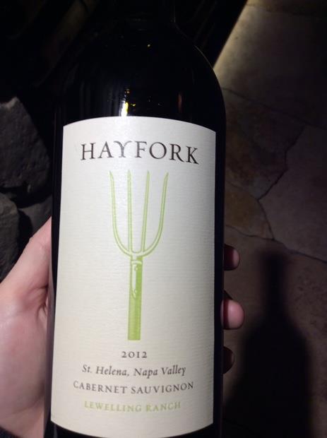2012 Hayfork Cabernet Sauvignon Lewelling Ranch, USA, California, Napa ...