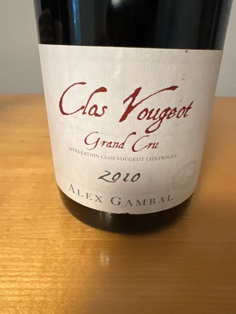 2020 Maison Alex Gambal Clos Vougeot, France, Burgundy, Côte de Nuits ...