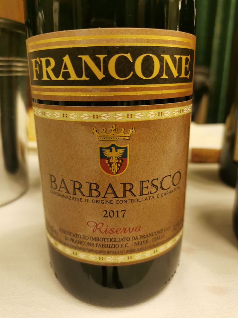 2017 Francone Barbaresco Riserva, Italy, Piedmont, Langhe, Barbaresco ...