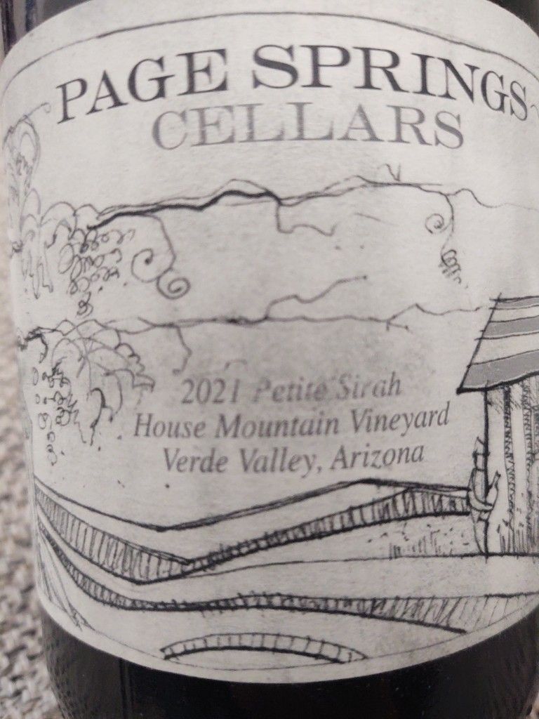 2021 Page Springs Cellars Petite Sirah House Mountain Vineyard, USA ...
