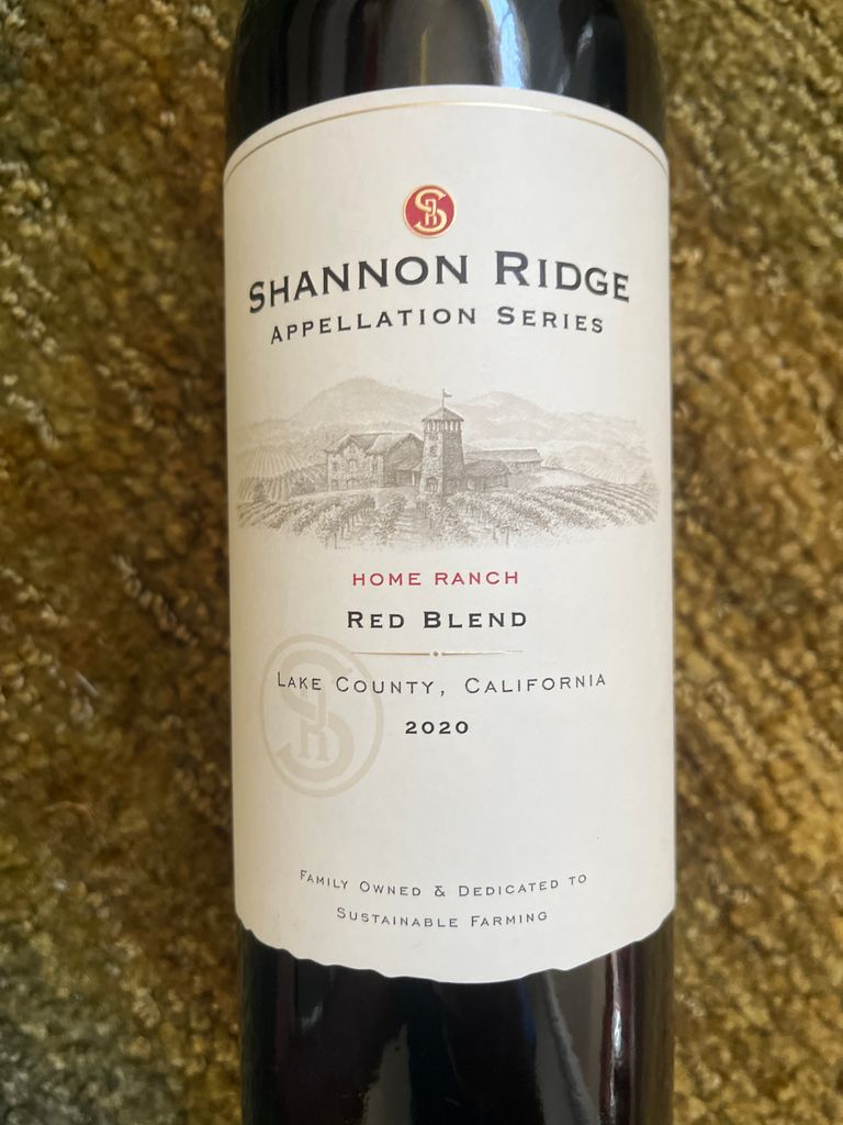 2020 Shannon Ridge Vineyard Appellation Series Home Ranch Red Blend ...