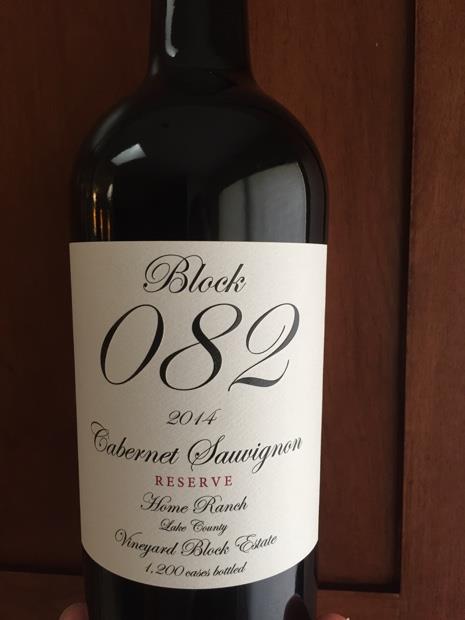 2014 Vineyard Block Estate Cabernet Sauvignon Block 082, USA ...