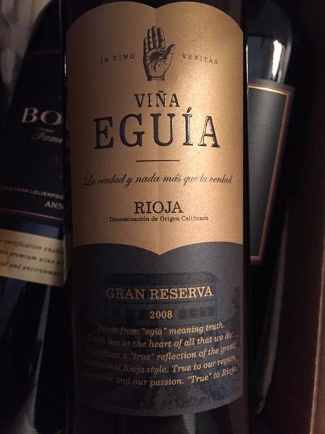 2008 Viña Eguía Rioja Gran Reserva, Spain, La Rioja, Rioja - CellarTracker