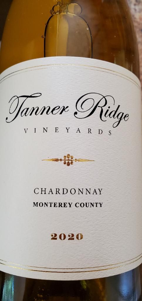 2020 Tanner Ridge Chardonnay, USA, California - CellarTracker