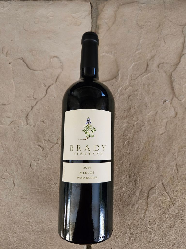 2019 Brady Vineyard Merlot, USA, California, Central Coast, Paso Robles ...