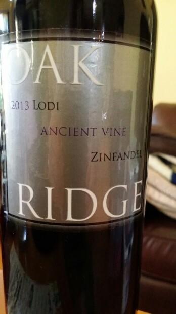 2013 Oak Ridge Winery Zinfandel Ancient Vine, USA, California, Central ...