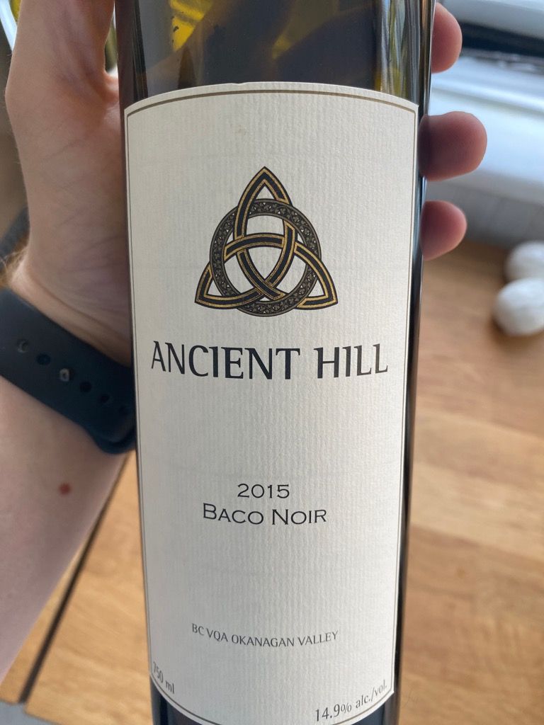 NV Ancient Hill Baco Noir, Canada, British Columbia, Okanagan Valley ...
