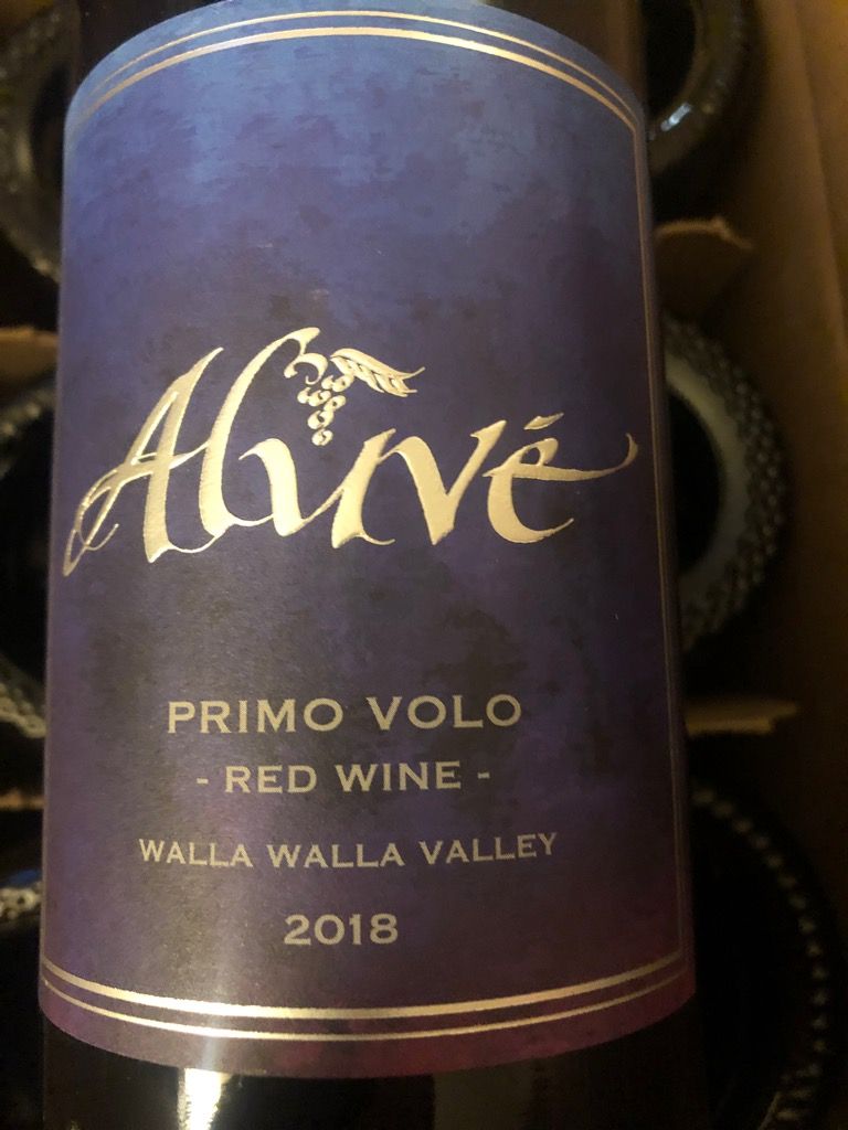 2018 Aluvé Primo Volo, USA, Washington, Columbia Valley, Walla Walla ...