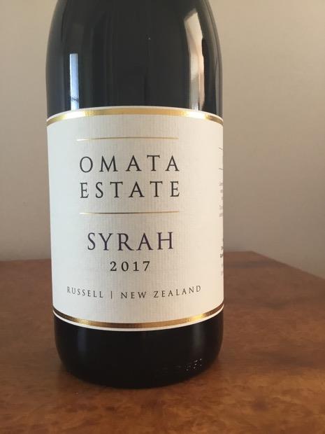 2017 Omata Estate Syrah, New Zealand, North Island, Northland, Bay of ...