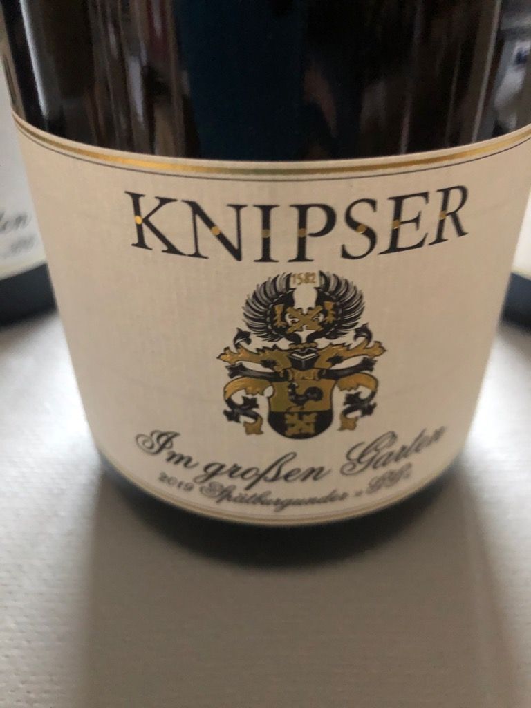 2019 Knipser Im Großen Garten Spätburgunder Großes Gewächs, Germany ...