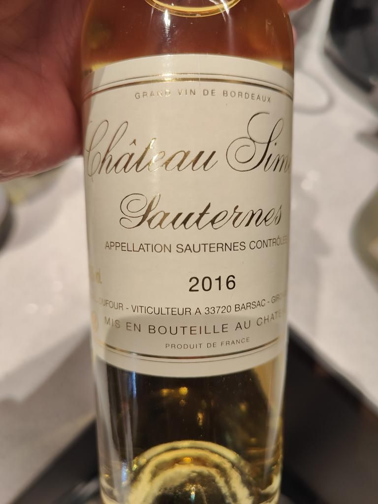 2016 Château Simon Sauternes, France, Bordeaux, Sauternais, Sauternes ...