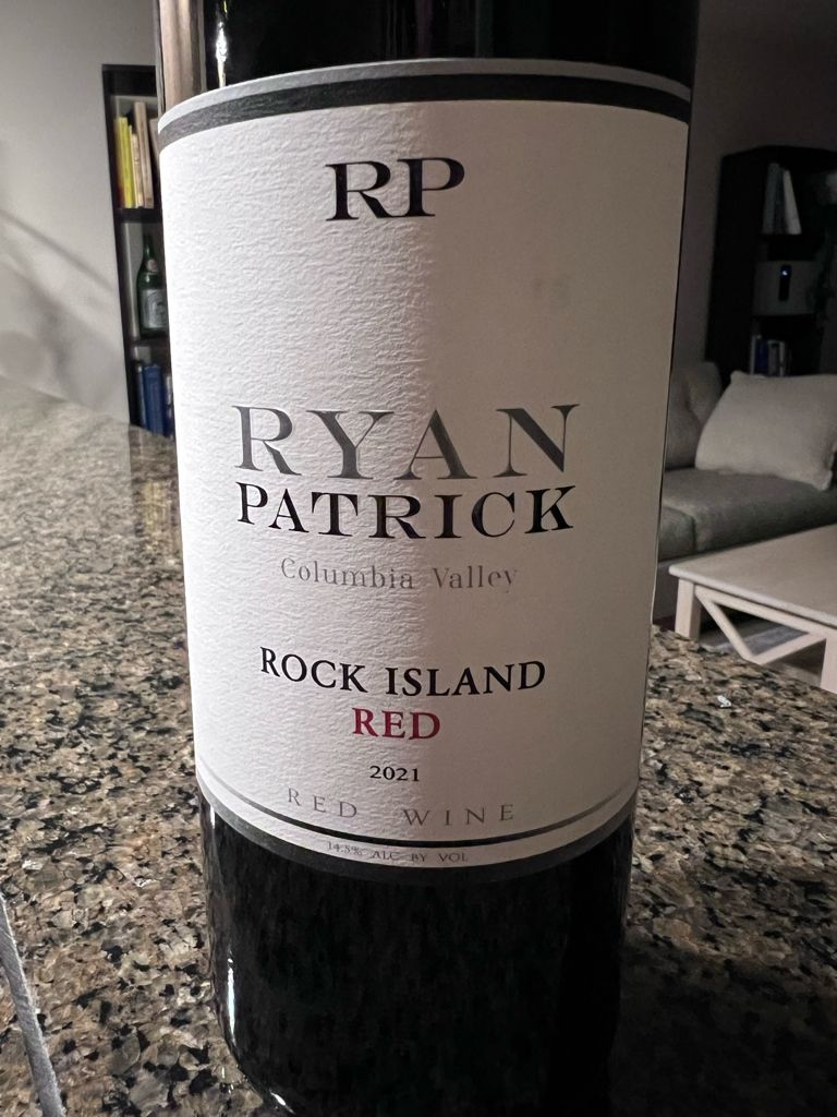 2021 Ryan Patrick Vineyards Rock Island Red, USA, Washington, Columbia ...
