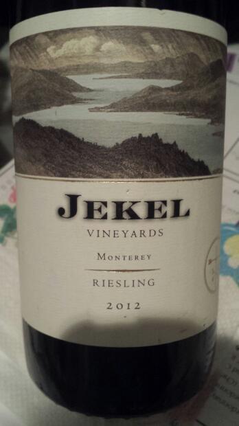 2012 Jekel Vineyards Riesling Monterey, USA, California, Central Coast ...