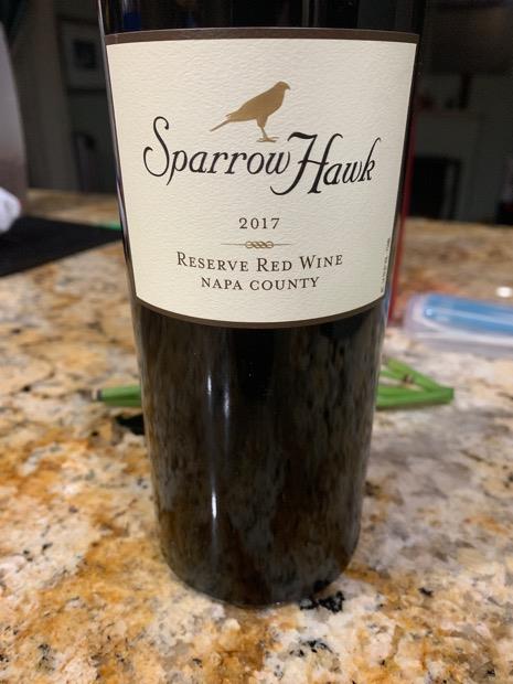 2017 Sparrow Hawk Reserve Red Wine, USA, California, Napa Valley ...