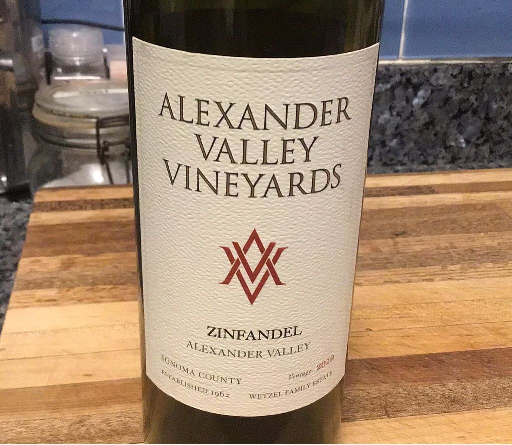 2019 Alexander Valley Vineyards Zinfandel Alexander Valley Vineyards ...