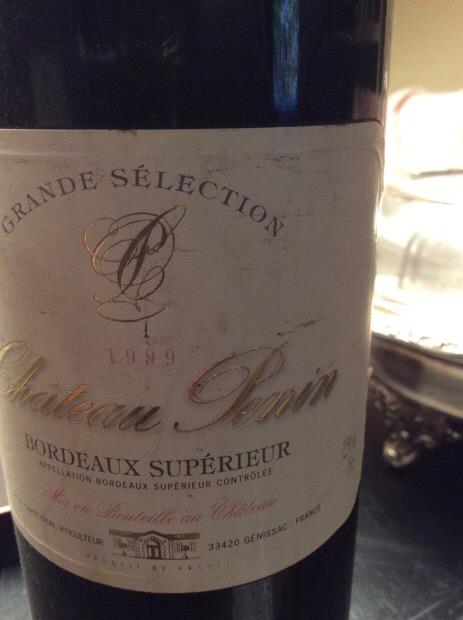1998 Château Penin Grande Sélection, France, Bordeaux, Bordeaux ...
