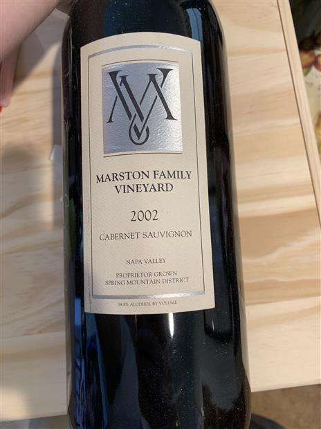 2002 Marston Family Vineyard Cabernet Sauvignon, USA, California, Napa ...