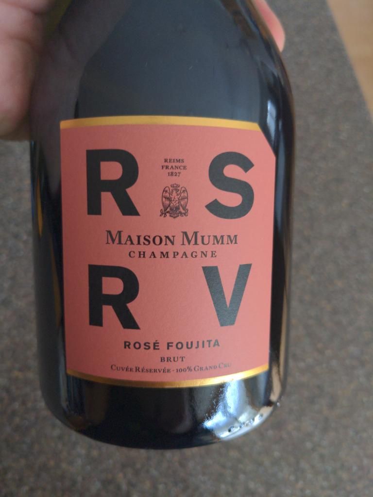 2019 G. H. Mumm & Cie Champagne Maison Mumm RSRV Rosé Foujita, France ...