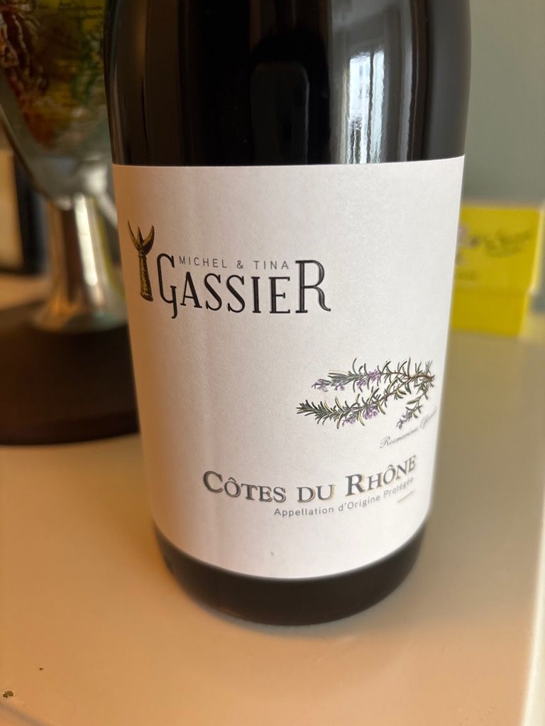 2023 Domaine Gassier Cotes du Rhone, France, Rhône, Southern Rhône ...