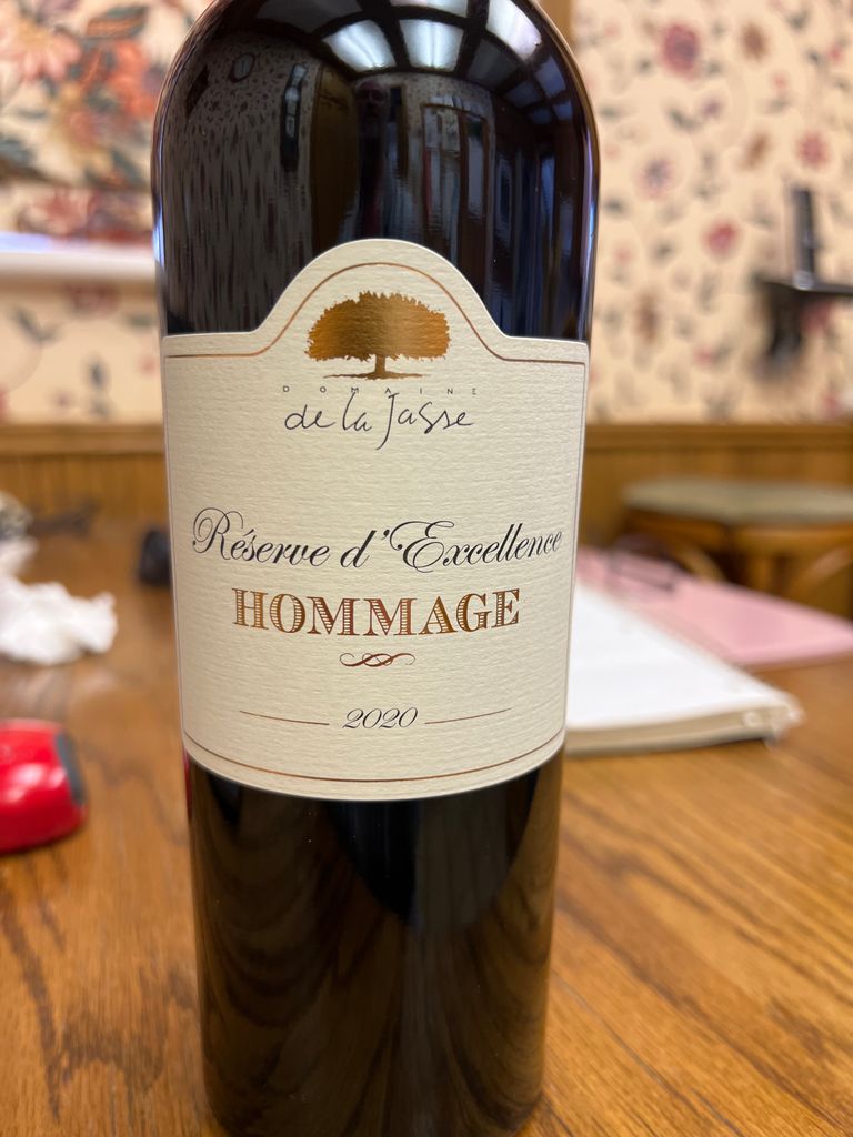 2020 Domaine de la Jasse Cabernet Sauvignon Réserve d'excellence ...