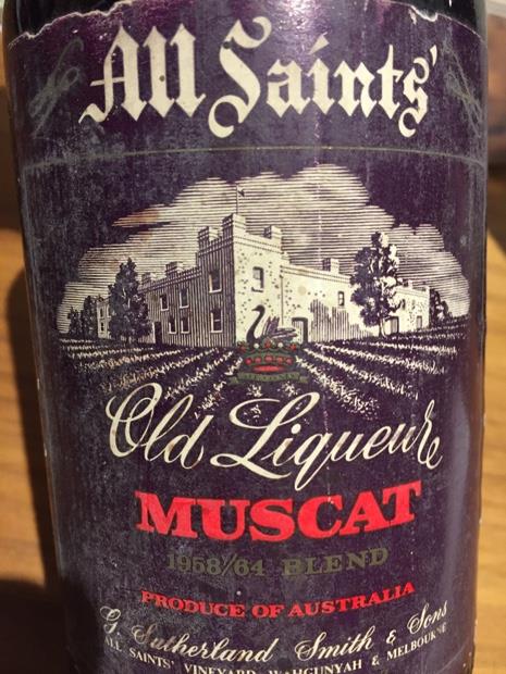 NV All Saints Estate Muscat Old Liqueur Muscat, Australia, Victoria ...