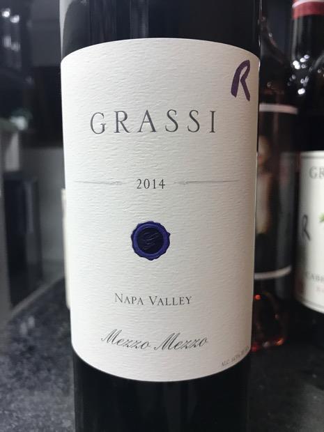 2014 Grassi Family Vineyards Mezzo Mezzo, USA, California, Napa Valley ...