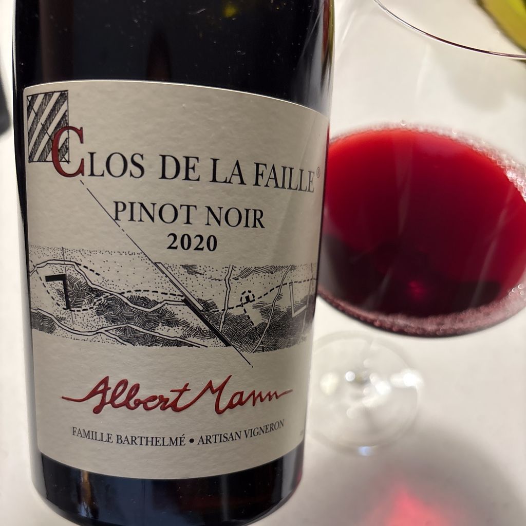 2018 Albert Mann Pinot Noir Clos de la Faille, France, Alsace ...