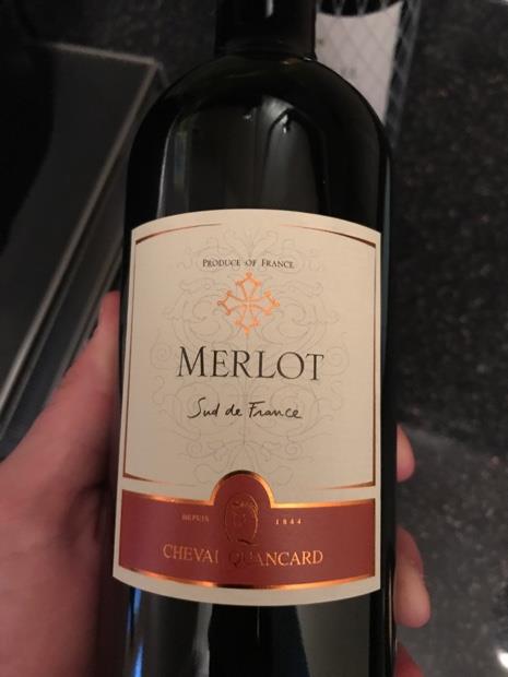 2020 Cheval Quancard Merlot Vin de Pays d'Oc, France, Languedoc ...