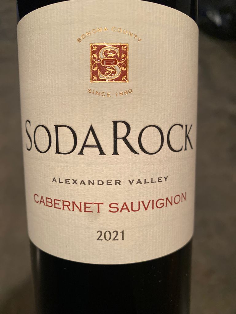 2021 Soda Rock Winery Cabernet Sauvignon, USA, California, Sonoma ...