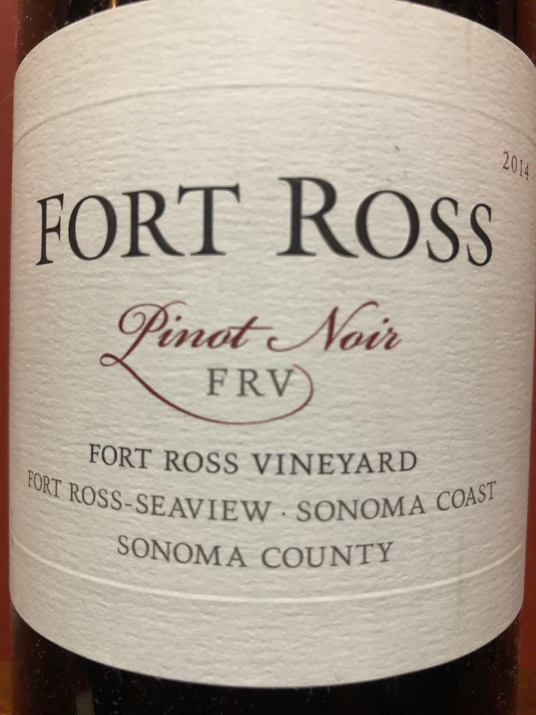 2014 Fort Ross Pinot Noir FRV Fort Ross Vineyard, USA, California ...