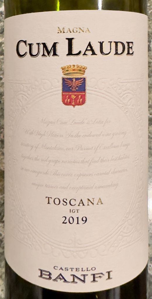 2019 Castello Banfi Magna Cum Laude, Italy, Tuscany, Toscana IGT ...