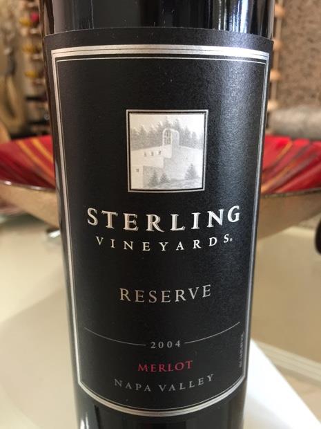 2004 Sterling Vineyards Merlot Reserve, USA, California, Napa Valley ...