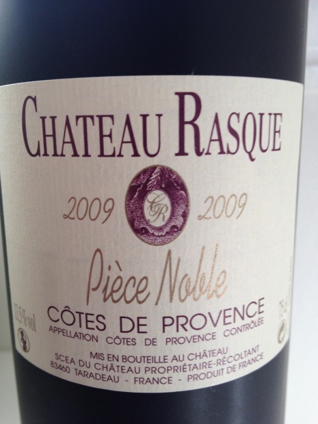 1999 Château Rasque Côtes de Provence Piece Noble, France, Provence ...
