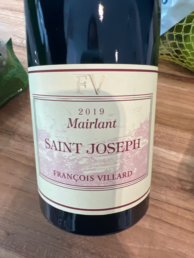 2019 François Villard St. Joseph Mairlant, France, Rhône, Northern ...