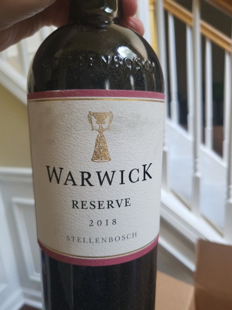 2018 Warwick Estate Estate Auction Reserve, South Africa, Coastal ...